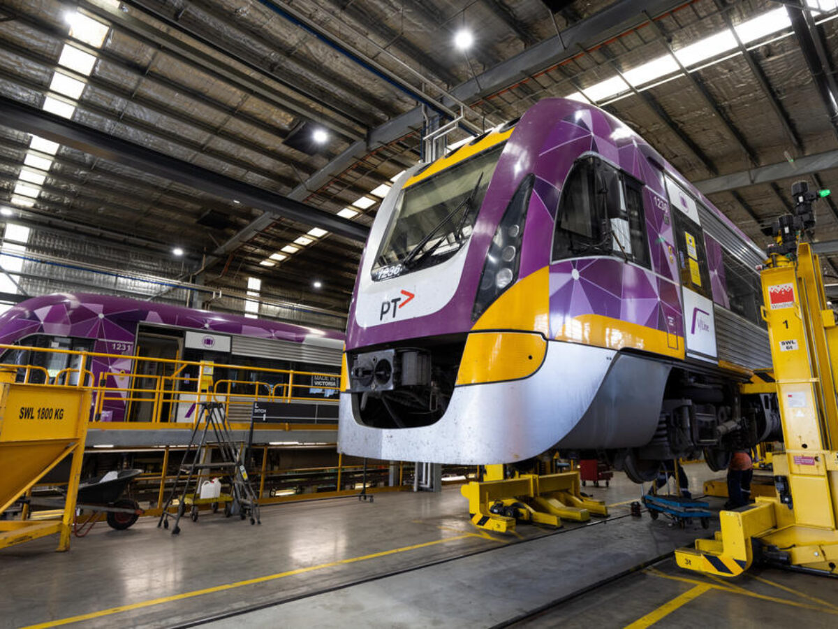 First train from VLocity order hits the tracks - Australian ...